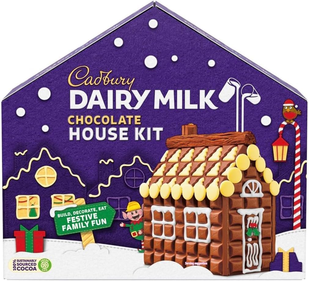 Dairy Milk Chocolate House Kit 840g - Build, Decorate, Eat Festive ...
