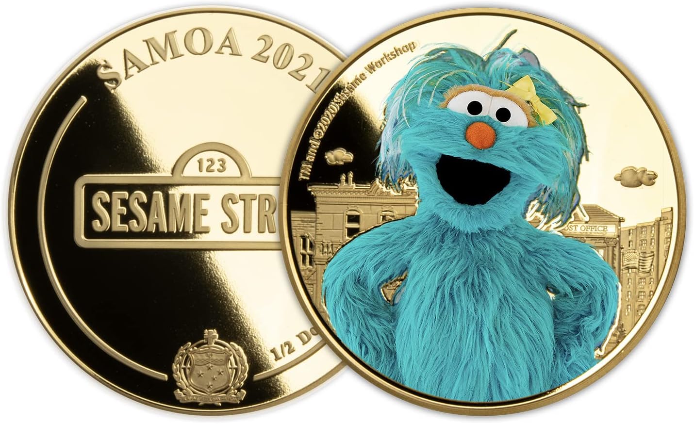 Official Sesame Street Gifts Limited Edition Collectable Gold Coin ...