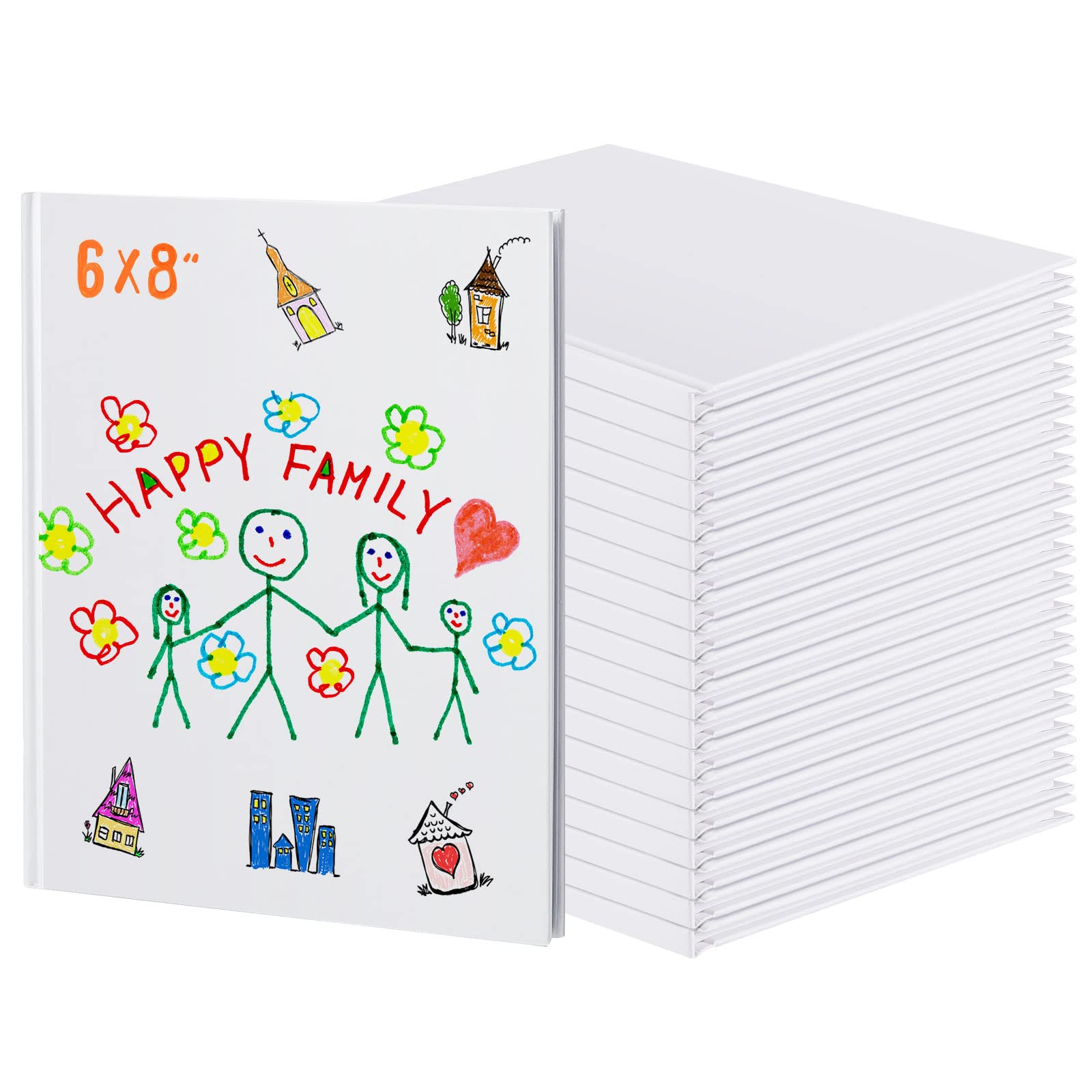 Amazon.com : SATINIOR 20 Pcs Hardcover Blank Book for Kids to Write ...