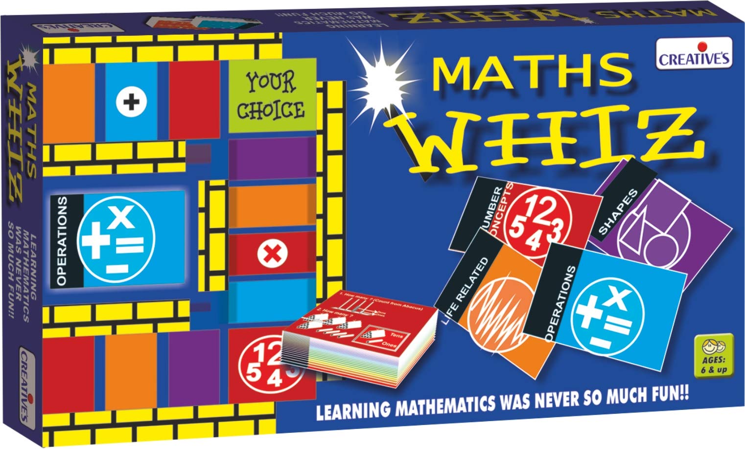Buy Creative's Maths Whiz| Learning Mathematics Play Board| Number ...