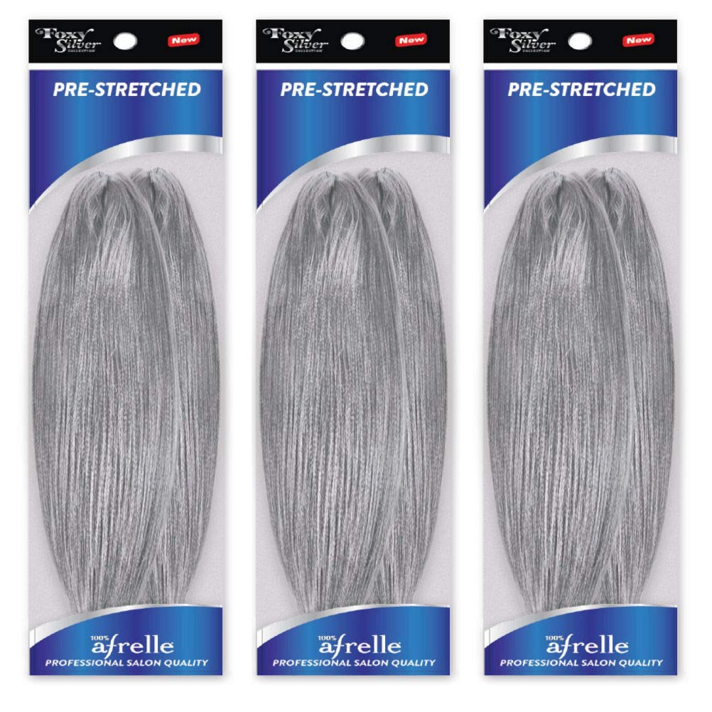 Amazon.com : Foxy Silver (Foxy Braid - Easy Braid 18-3 Packs ...