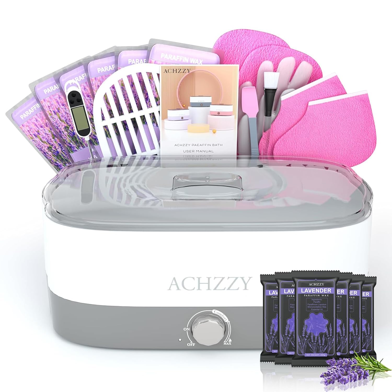 Amazon.com : Achzzy Paraffin Wax Machine for Hands and Feet, 4000ml ...