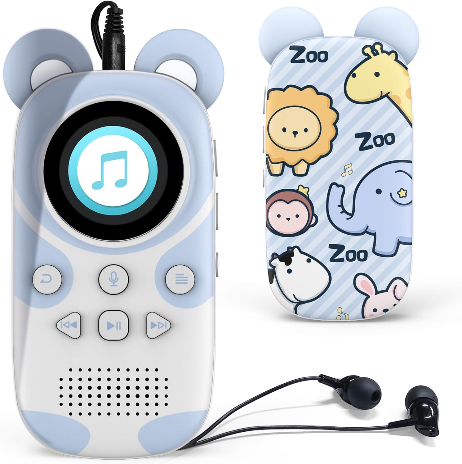 RUIZU Bluetooth MP3 Player for Kids, Cartoon Zoo Portable Music Player ...