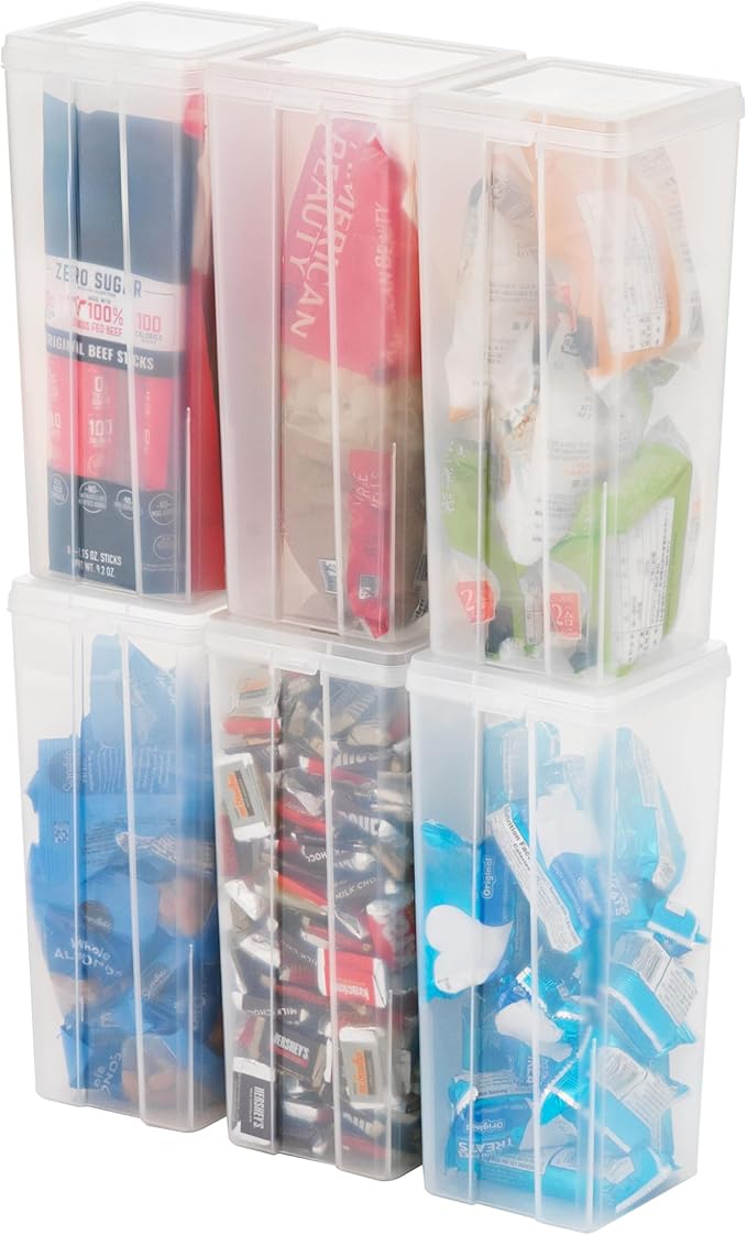Amazon.com - IRIS USA Vertical Storage Bins with Lids |Made in USA ...