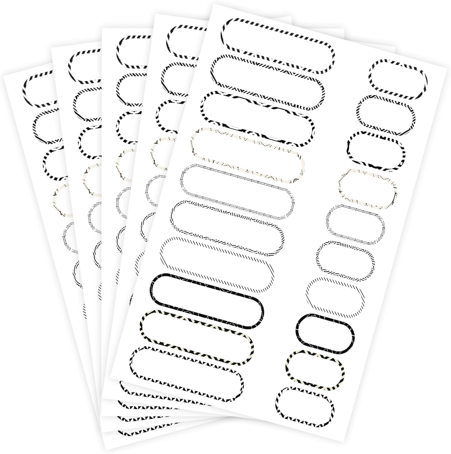 Amazon.com : MaxGear 100 Pcs Washable and Removable Bottle Labels ...