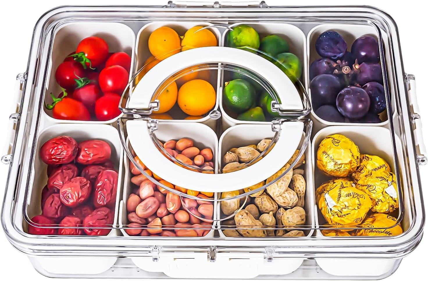 Sivaopa Snack Box with Compartments, Snack Box, Divided Snack Bowls ...