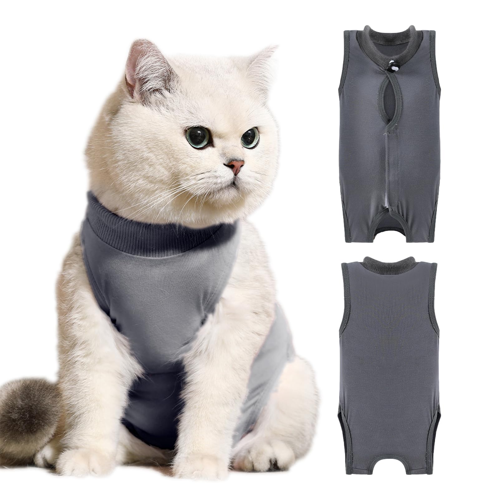 Amazon.com: MiaoBarky Cat Recovery Suit Female to Prevent Licking ...