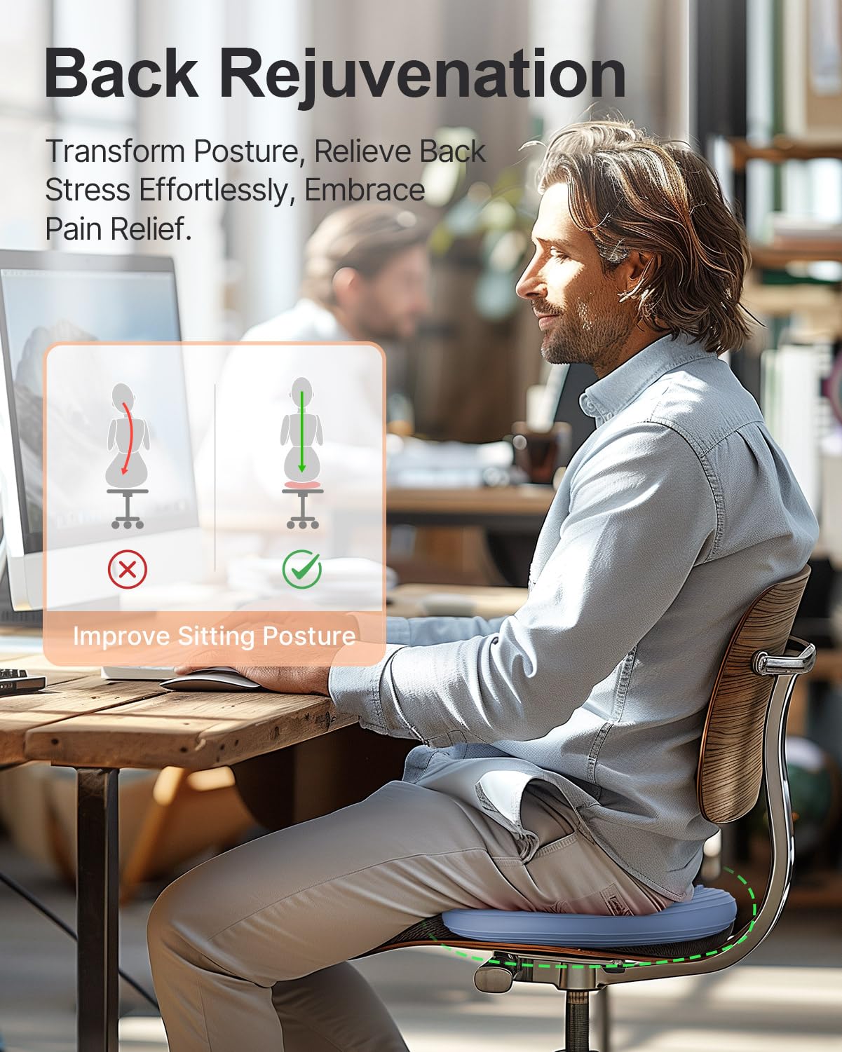 Snapklik.com : YOTTOY Wiggle Seat - Improve Sitting Posture And Core ...