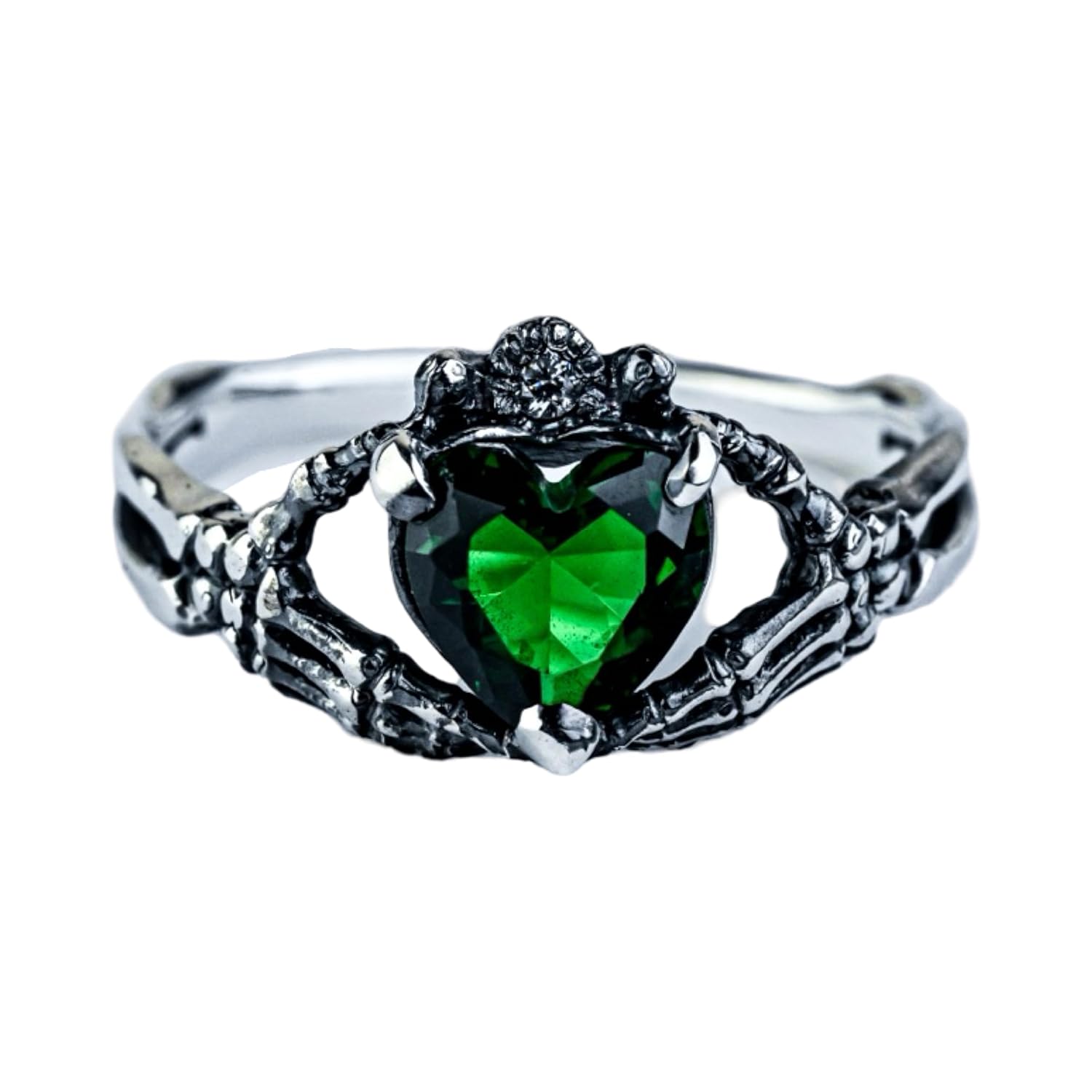 Unique Claddagh Promise Ring - Silver Wedding Ring with Heart Design ...