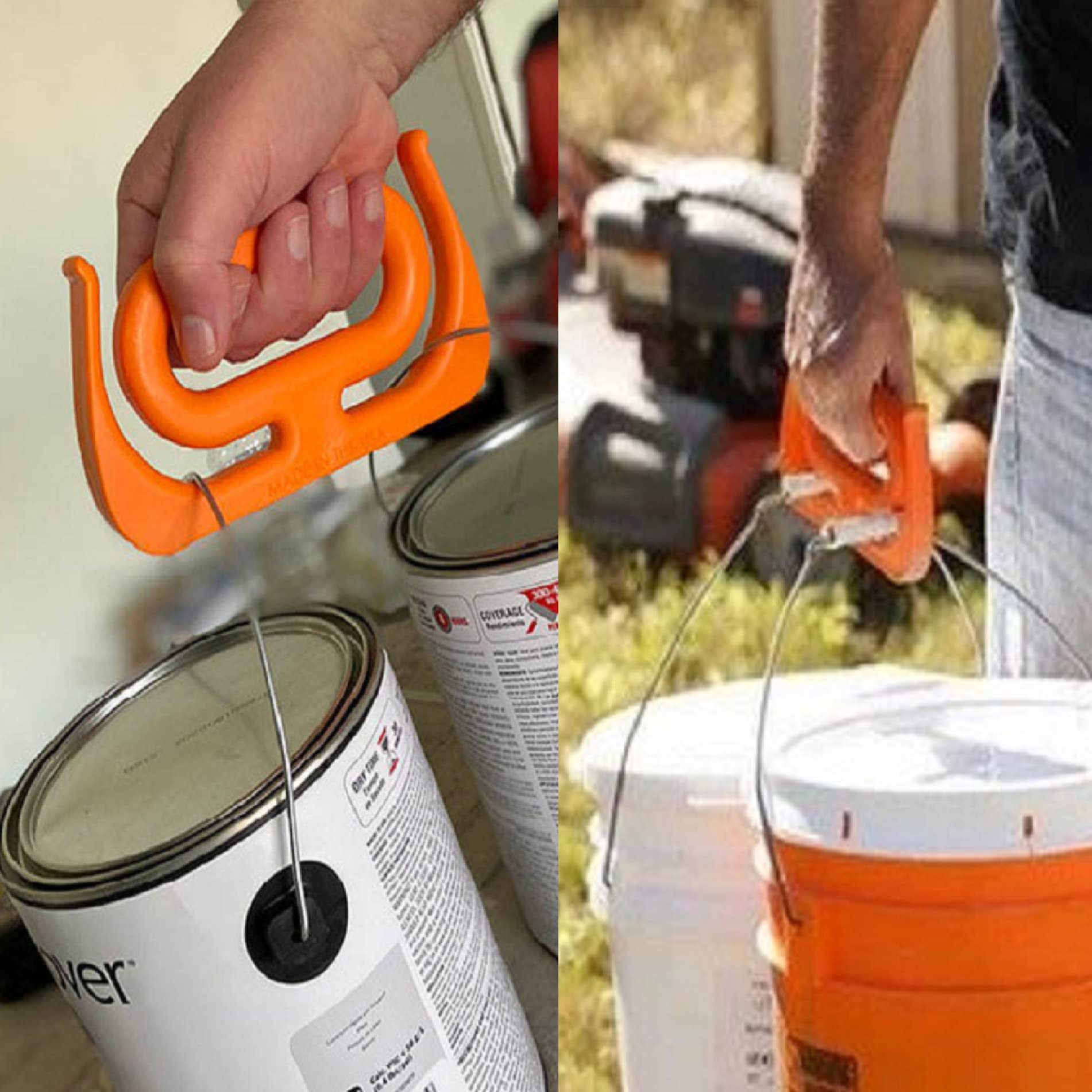 Amazon.com: MAMMOTH GRIP Paint Can 5-Gallon Bucket Carrier (2-Pack) Multi Purpose Handle/Holder ...