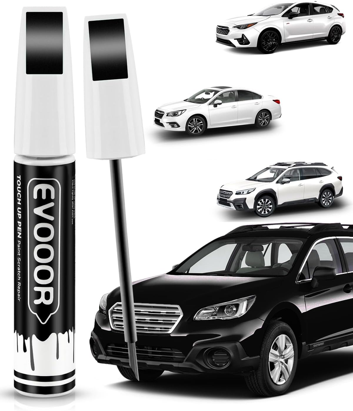 Amazon.com: EVOOOR D4S Crystal Black Pearl Touch Up Paint Compatible ...
