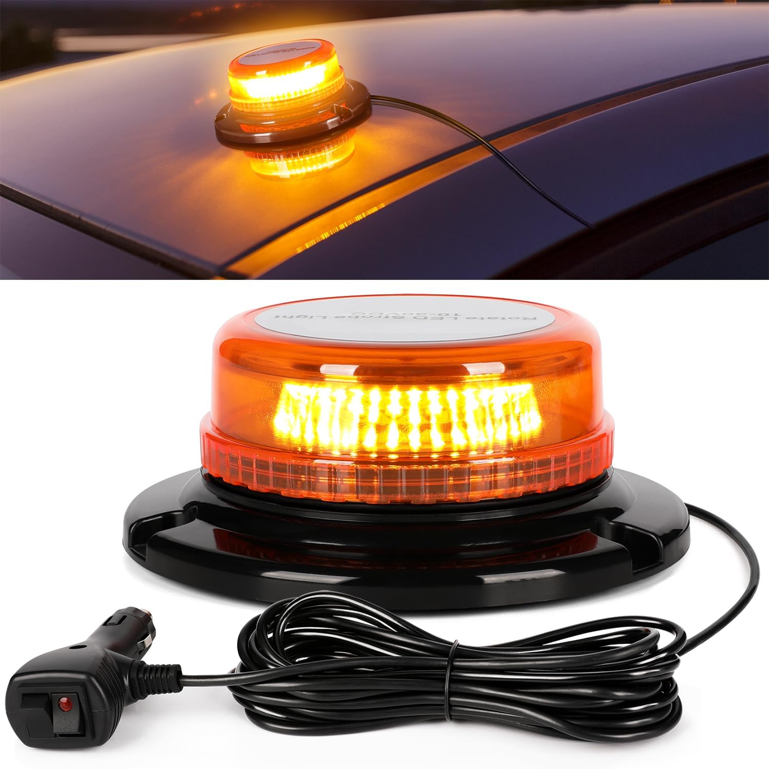 Amazon.com: RONSTA Beacon Lights for Trucks LED Strobe Light, 12V-24V ...