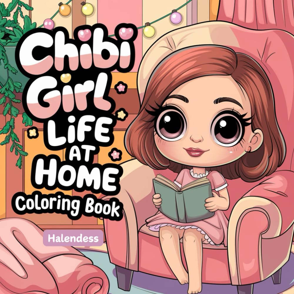 Amazon.com: Chibi Girl Life at Home Coloring Book: Featuring Kawaii ...