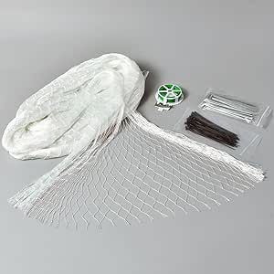 Amazon.com : VBWSL 6'x50' White Polyester Bird Netting with 1" Square Mesh, Strong and Durable ...