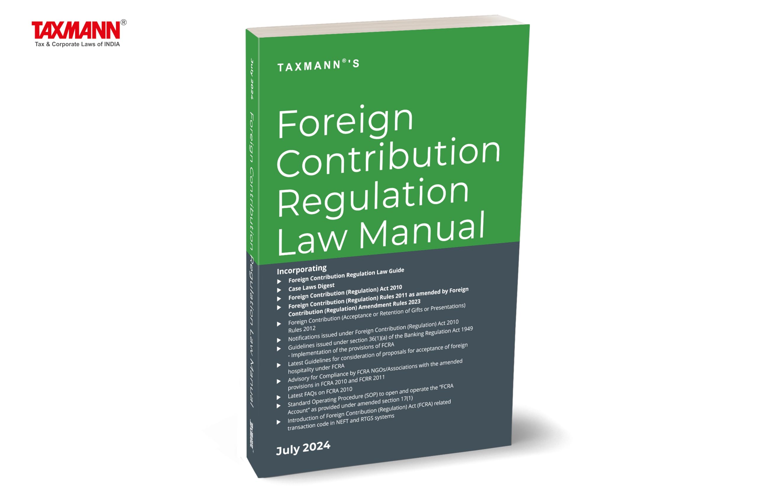 Buy Taxmann's Foreign Contribution Regulation Law Manual – Authentic Compendium on the Foreign ...