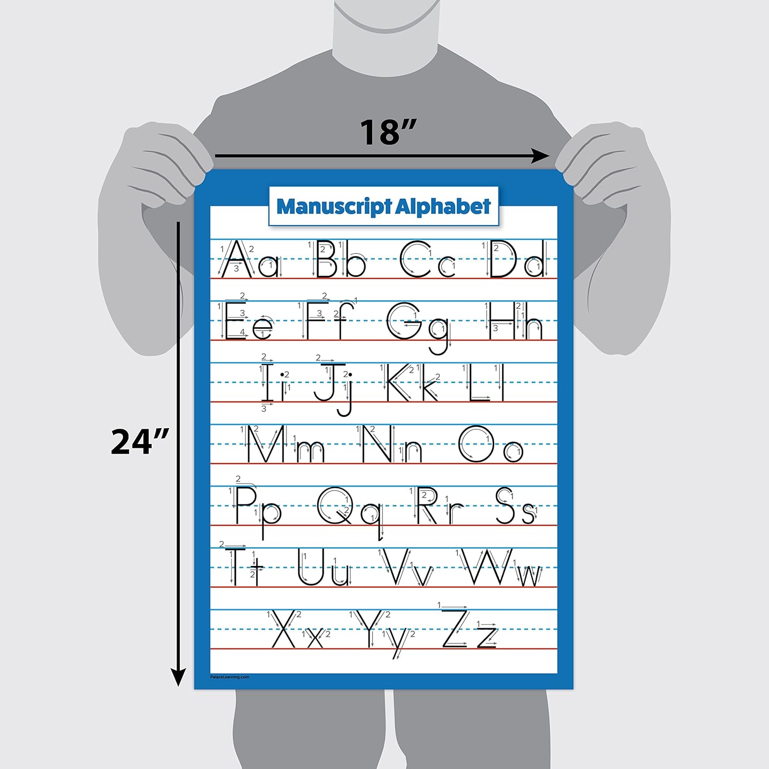 ABC Alphabet - Cursive & Manuscript Chart - Nepal | Ubuy
