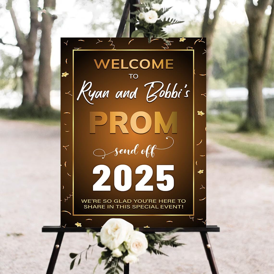 Amazon.com : Personalized Prom Send-off Party Welcome Sign, Class Of ...