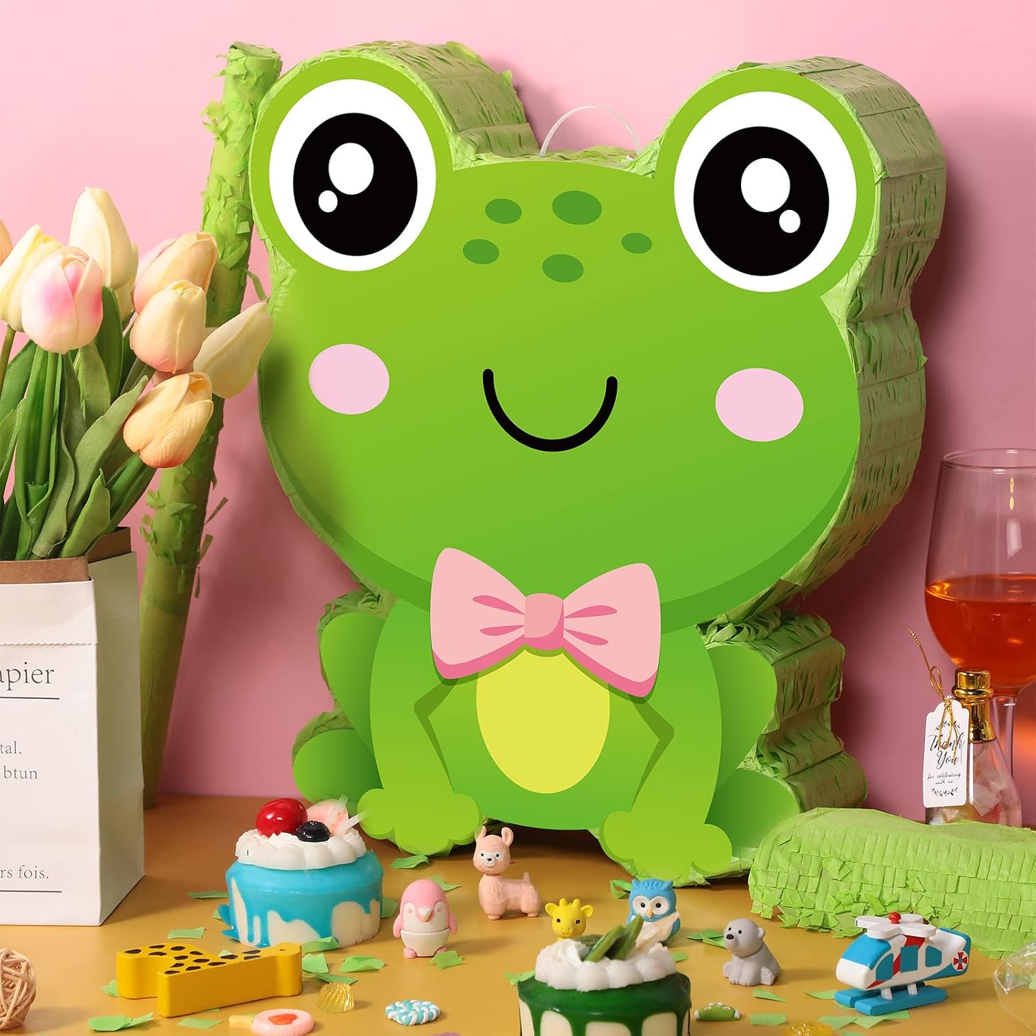 Suministros de fiesta de rana y piñata de rana, piñata de rana con los ...