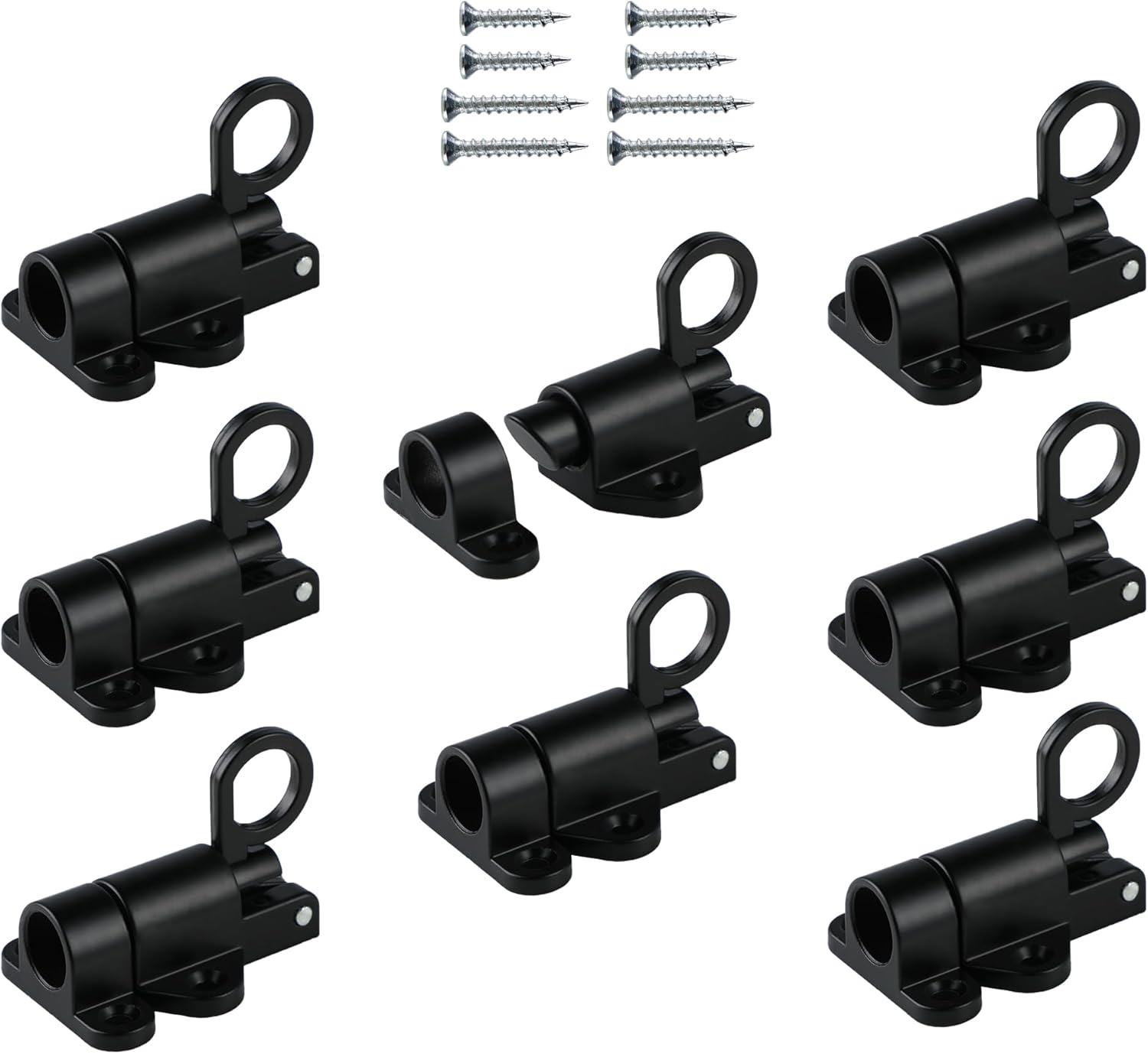 8PCS Self-Closing Latch - Spring Door Lock - Door Latch - Security ...