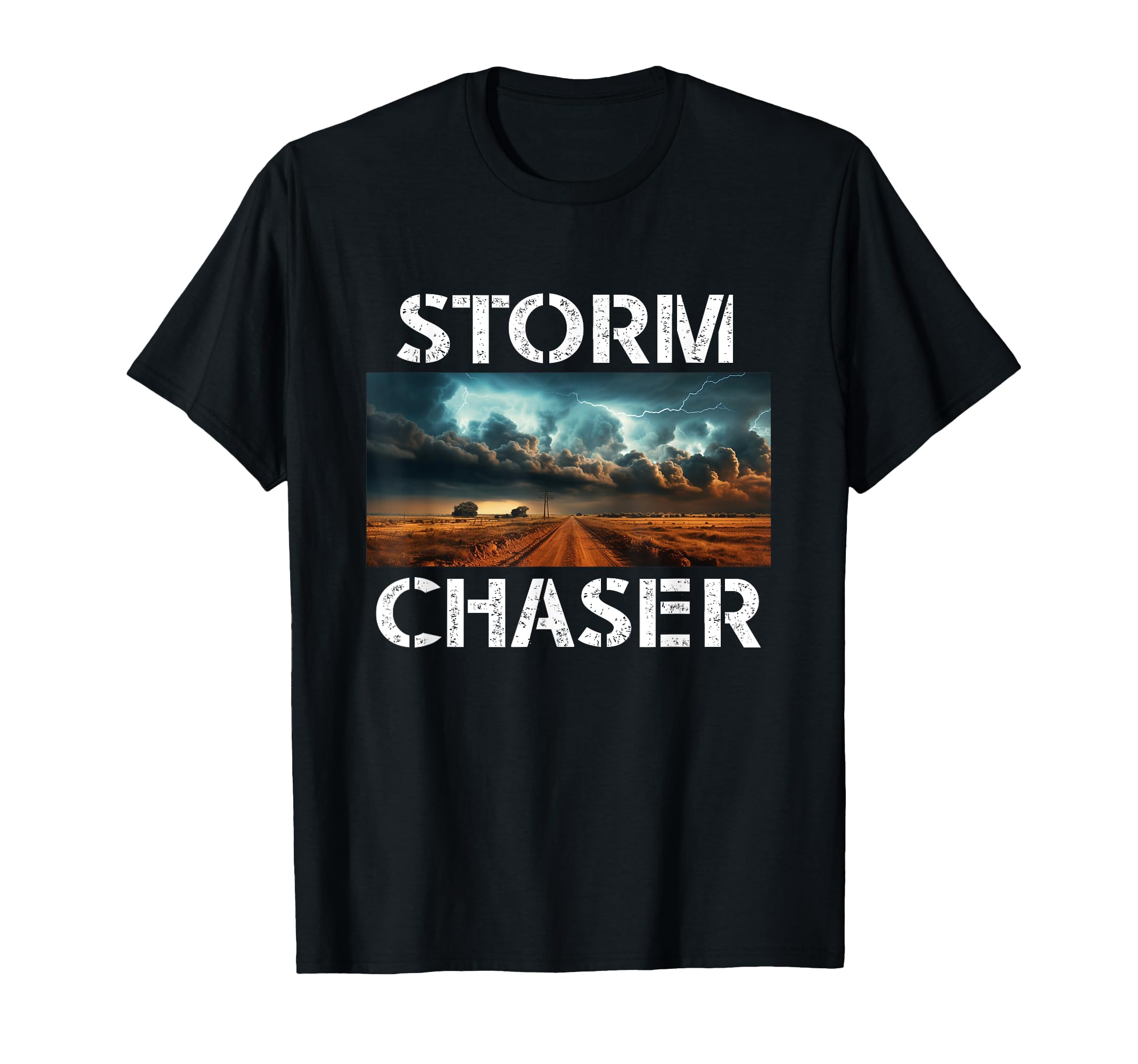 Amazon.com: Storm Chaser Picture Extreme Weather Meteorologist T-Shirt ...