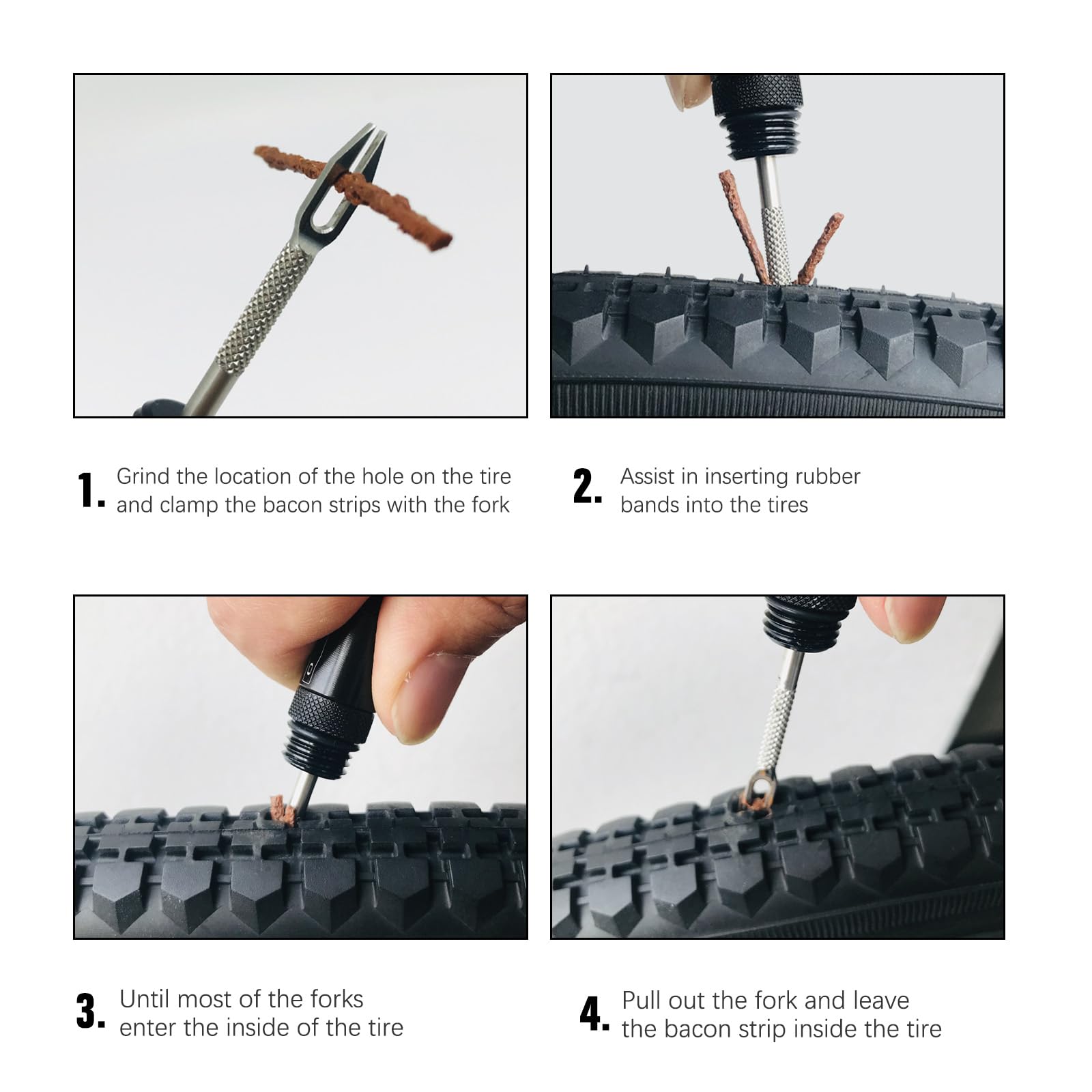 Snapklik.com : BWSHLF Tubeless Bike Tire Repair Kit For MTB And Road ...