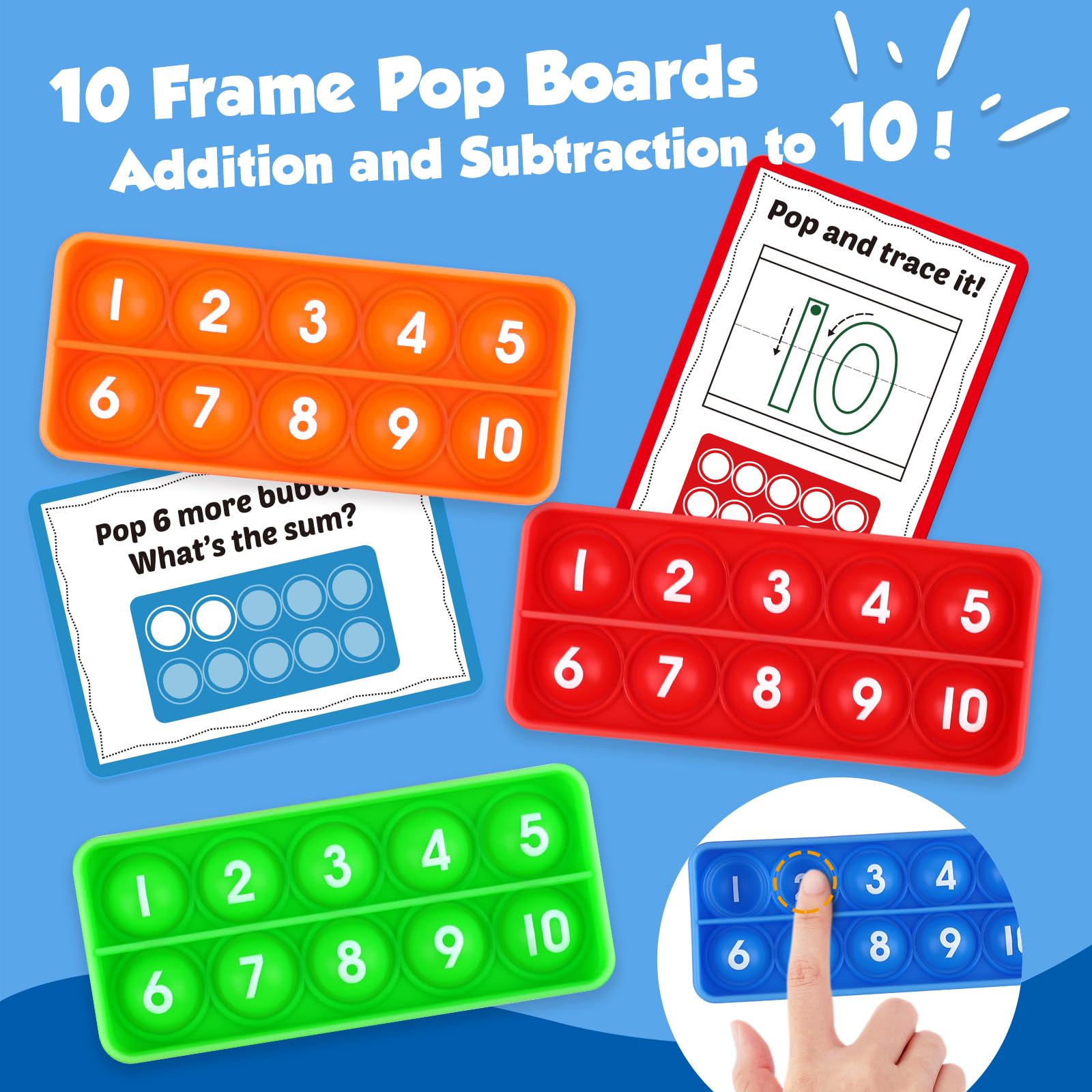 Snapklik.com : Aizweb Ten-Frame Math Manipulative For Elementary ...