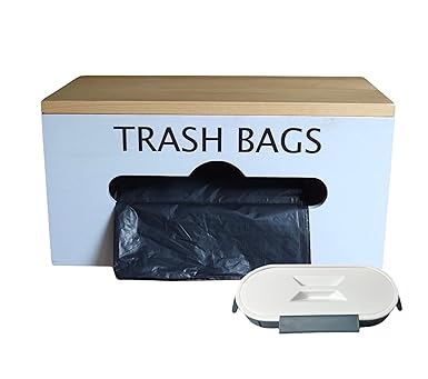 Amazon.com - Trash Bag Holder for Kitchen , Stackable Trashbag ...