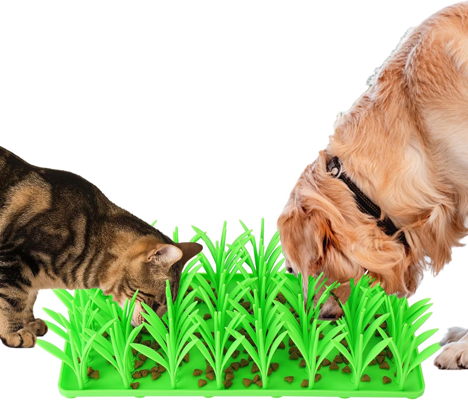 Amazon.com: AIERSA Silicone Grass Mat for Cats,Slow Food Mat Grass,Pet ...