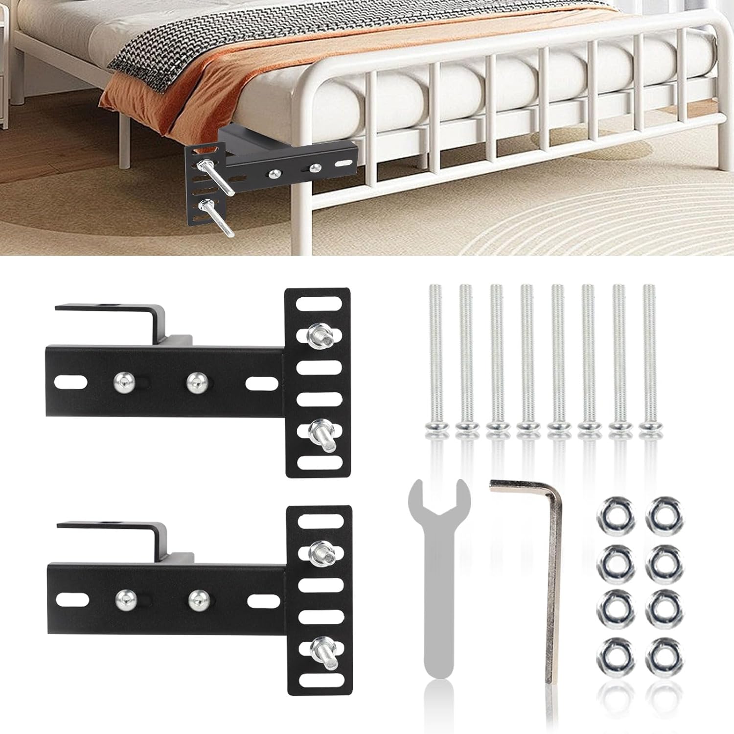 Amazon.com: Longzhuo Headboard Brackets for Metal Bed Frame, 2PCS ...