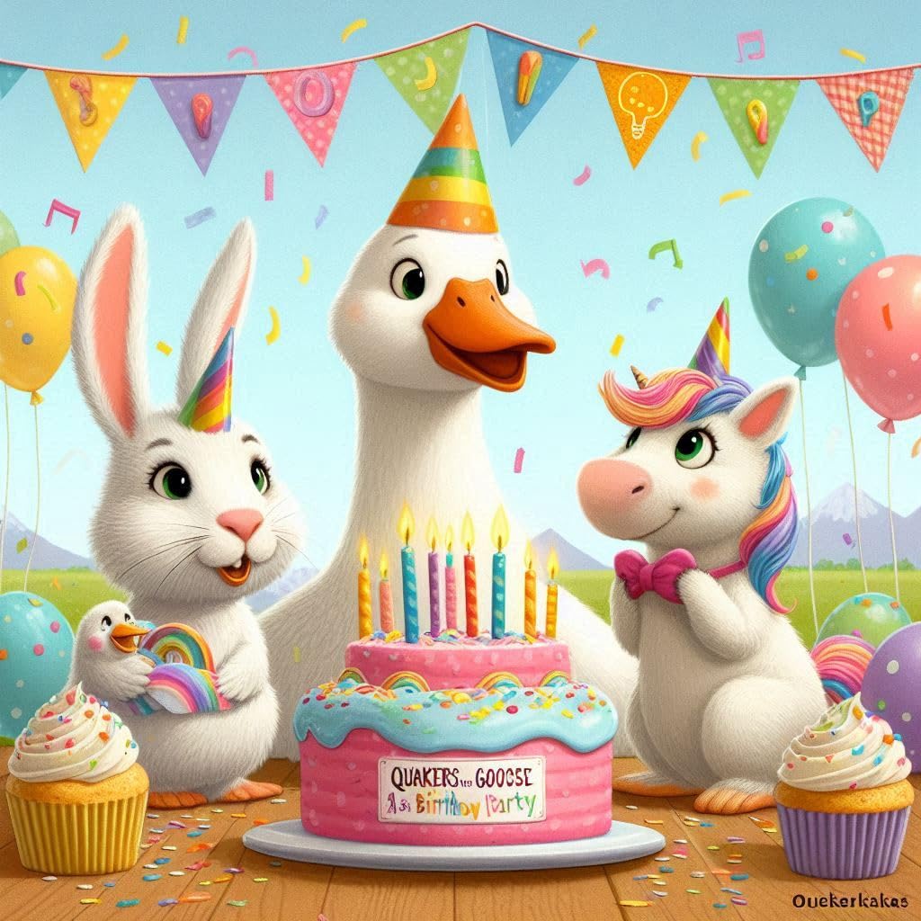 A Birthday Surpise: It is Quakers the Goose birthday today, but when ...