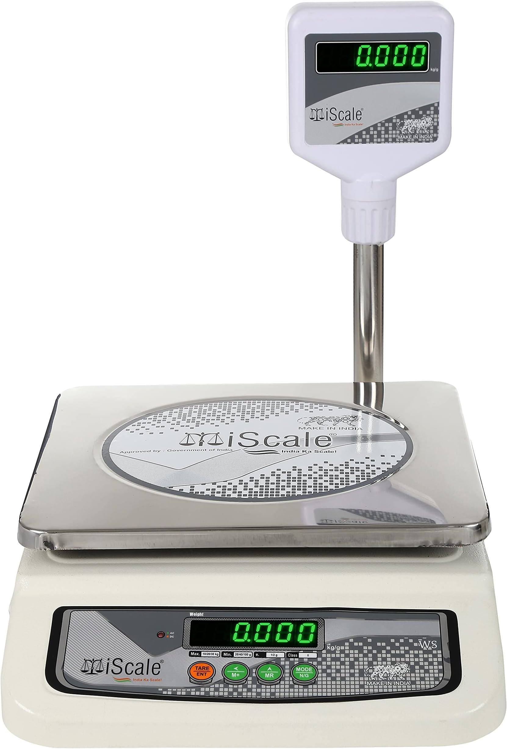 GOLD KING SCALE Electronic Chargeable Weighing Machine - 30kg x 1g ...