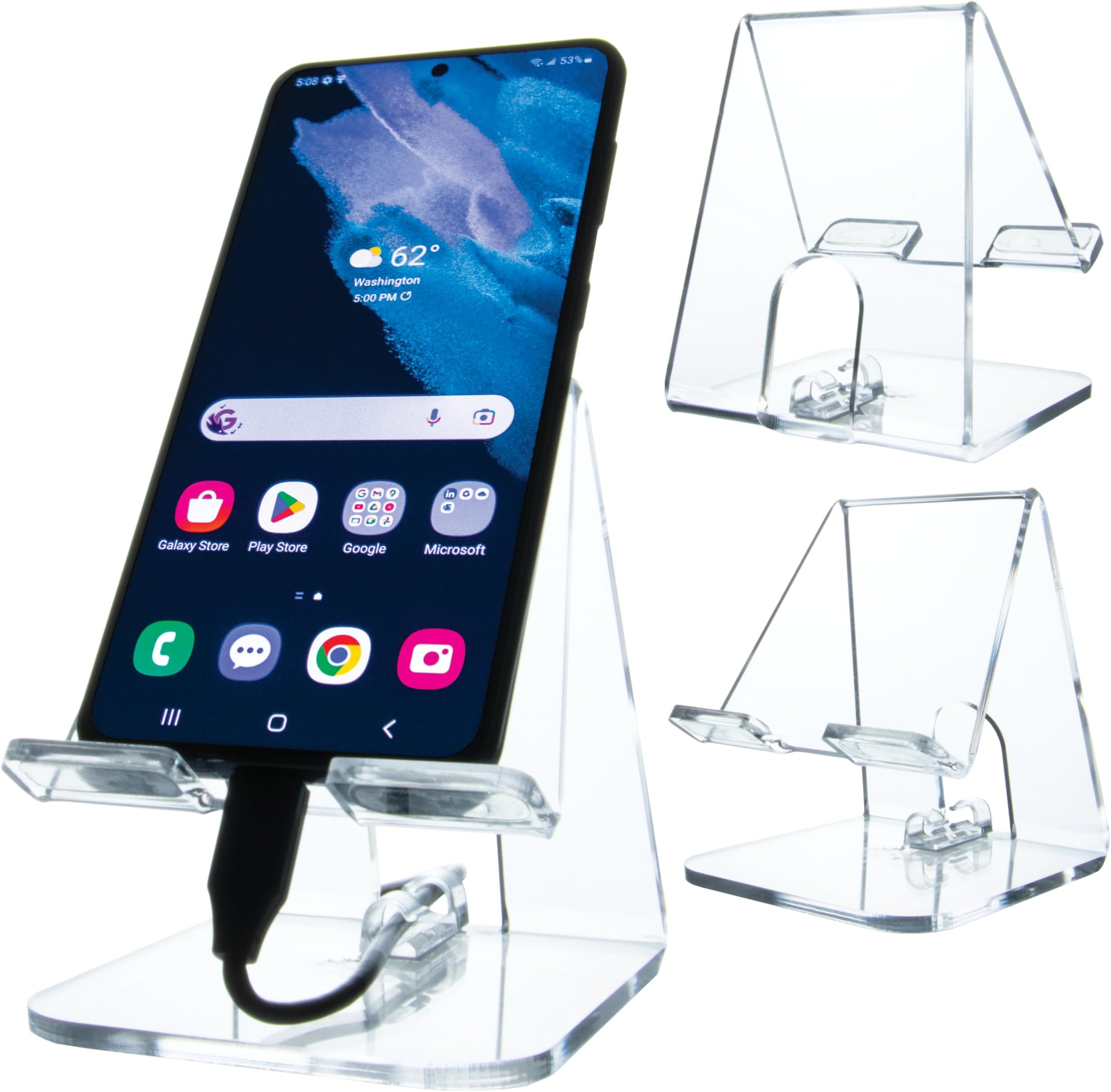 Amazon.com: VANCORE Clear Wall Mounted Phone Holder Acrylic Remote ...