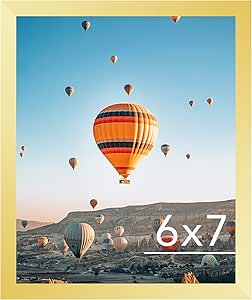 Amazon.com - JCJMY 6x7 Picture Frame Gold for Wall Hanging or Tabletop ...