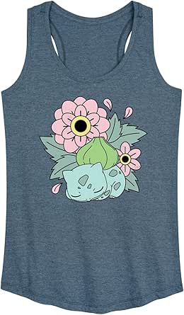 HYBRID APPAREL - Pokémon - Bulba Flowers - Women's Racerback Tank Top ...