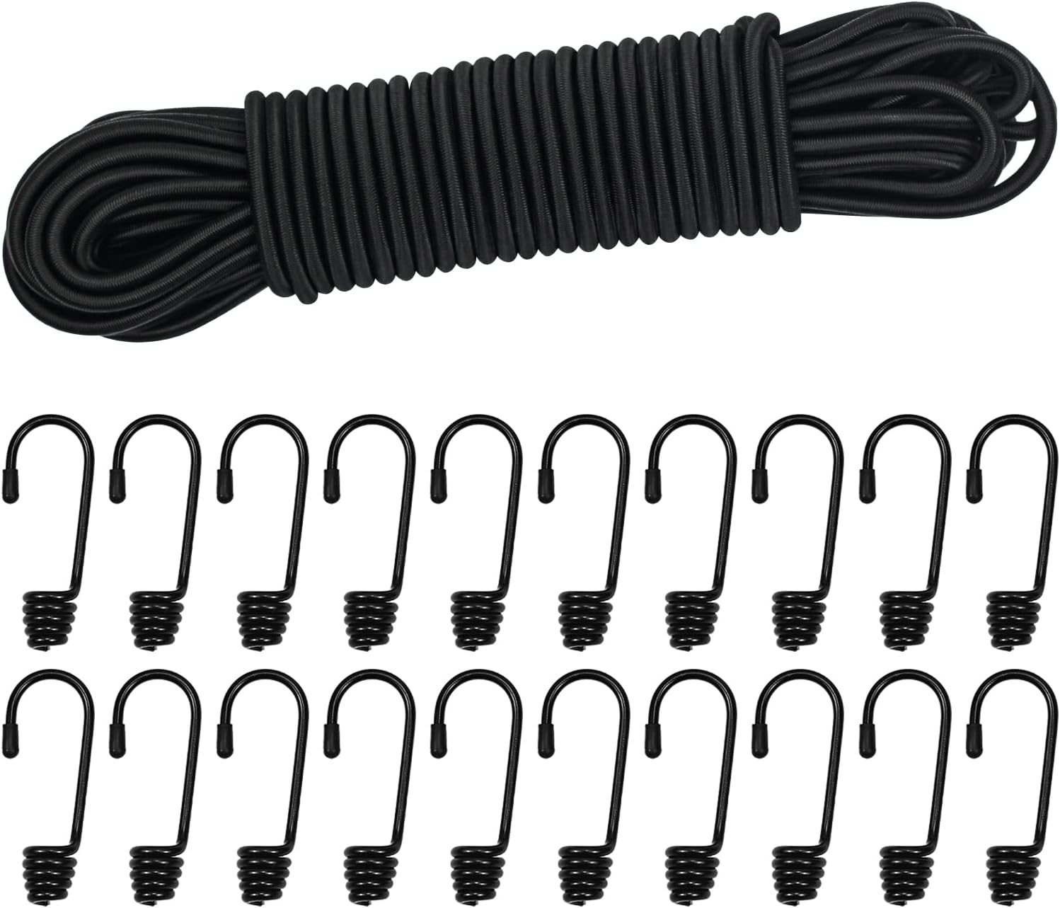 10M Elastic Cord, 1/4" Thick Shock Cord Heavy Duty 32Ft Elasticated ...