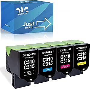 Amazon.com: Weemay C310 C315 Toner Cartridge Replacement for Xerox C310 Toner Cartridges ...