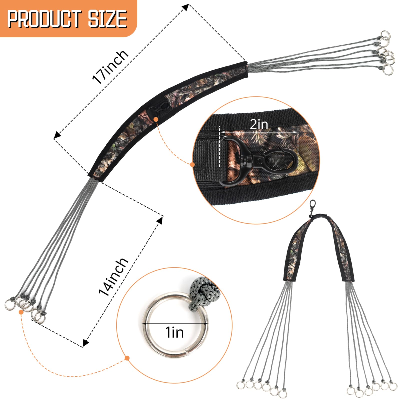Snapklik.com : TAINAT Duck Hunting Game Carrier,Duck Strap Carrier,Camo ...