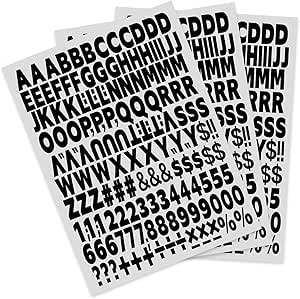 Lusofie 3 Sheets Iron On Letters 1 Inch Iron On Heat Transfer Letters ...