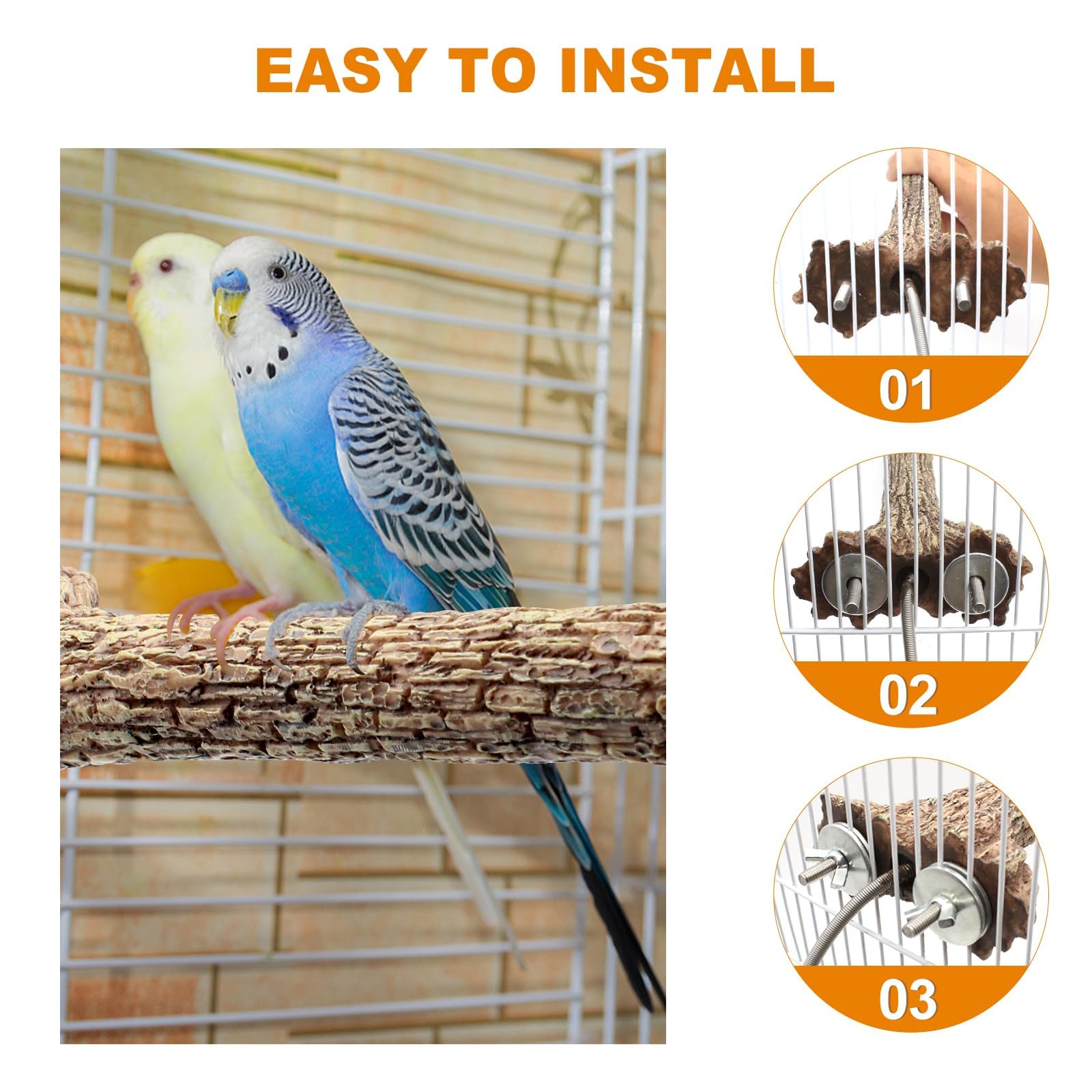 Snapklik.com : Heated Bird Perch For Cage Bird Thermo Perch Bird Warmer ...