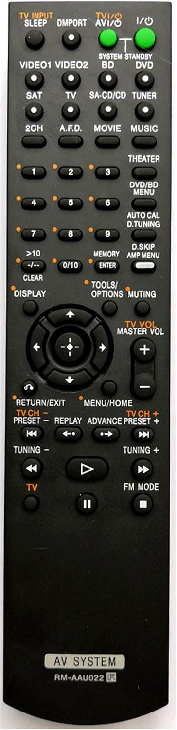 Amazon.com: INTECHING RM-AAU022 AV Receiver Remote Control for Sony HT ...