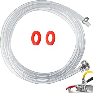 Amazon.com: 5FT Kegerator Beer Lines with Barb Fitting Connector, 3/16 ...