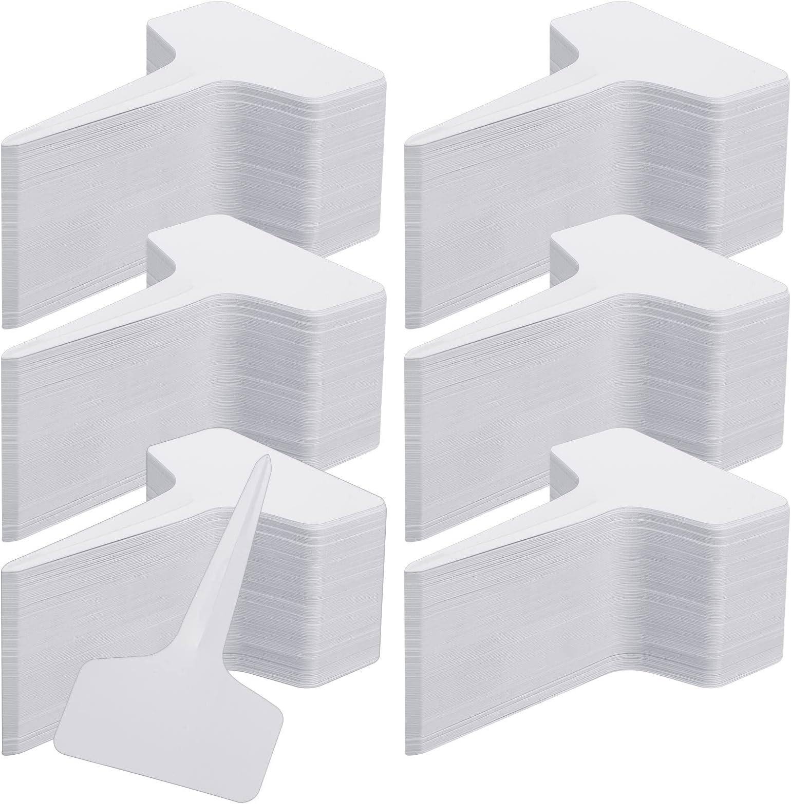 Amazon.com: Wesiti 2000 Pcs Plant Labels Plastic T Type Plant Tags 6 x ...
