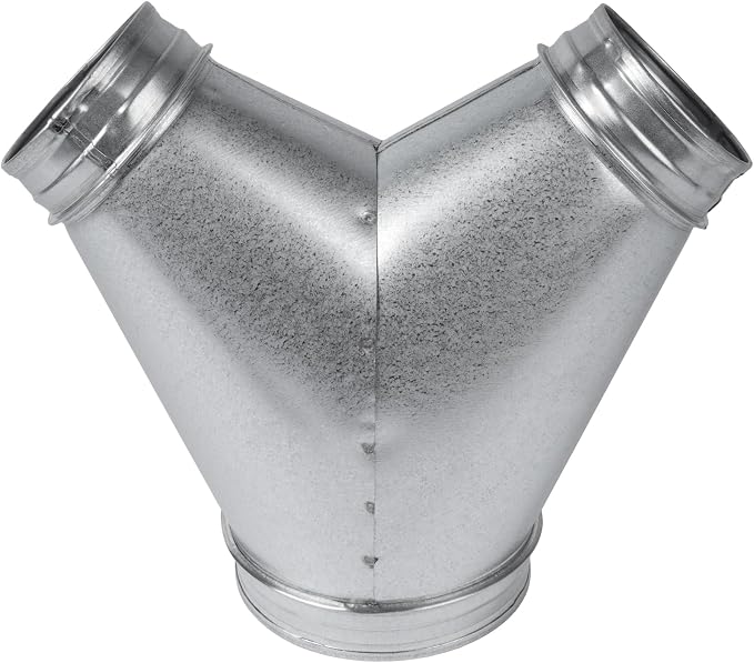 Amazon.com: Repa Market 6 to 4 inch Y Duct Splitter – Galvanized Steel ...