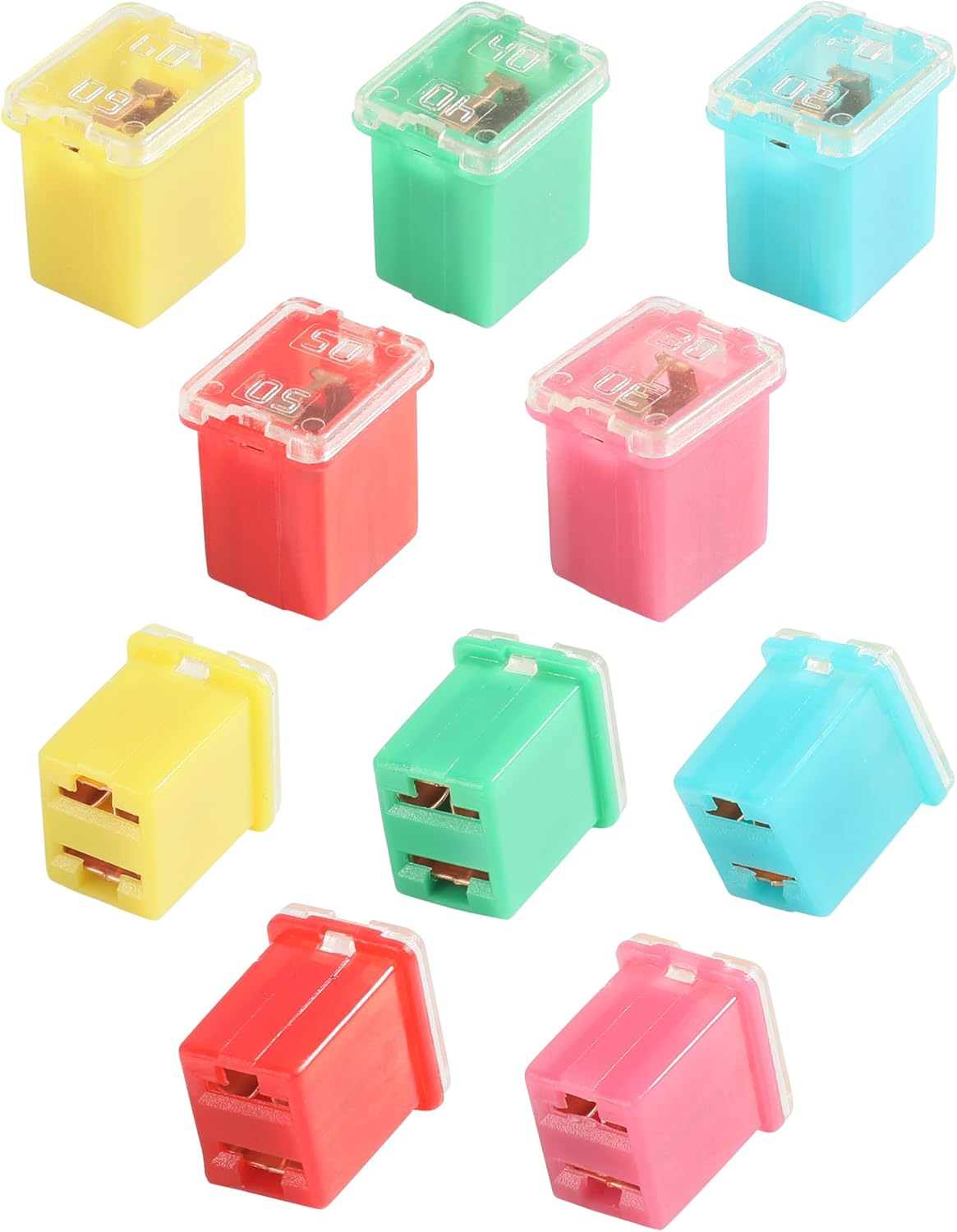 Amazon.com: UBOG 10PCS Fuse Kit,Car Accessories Fuse Box,20A 30A 40A ...