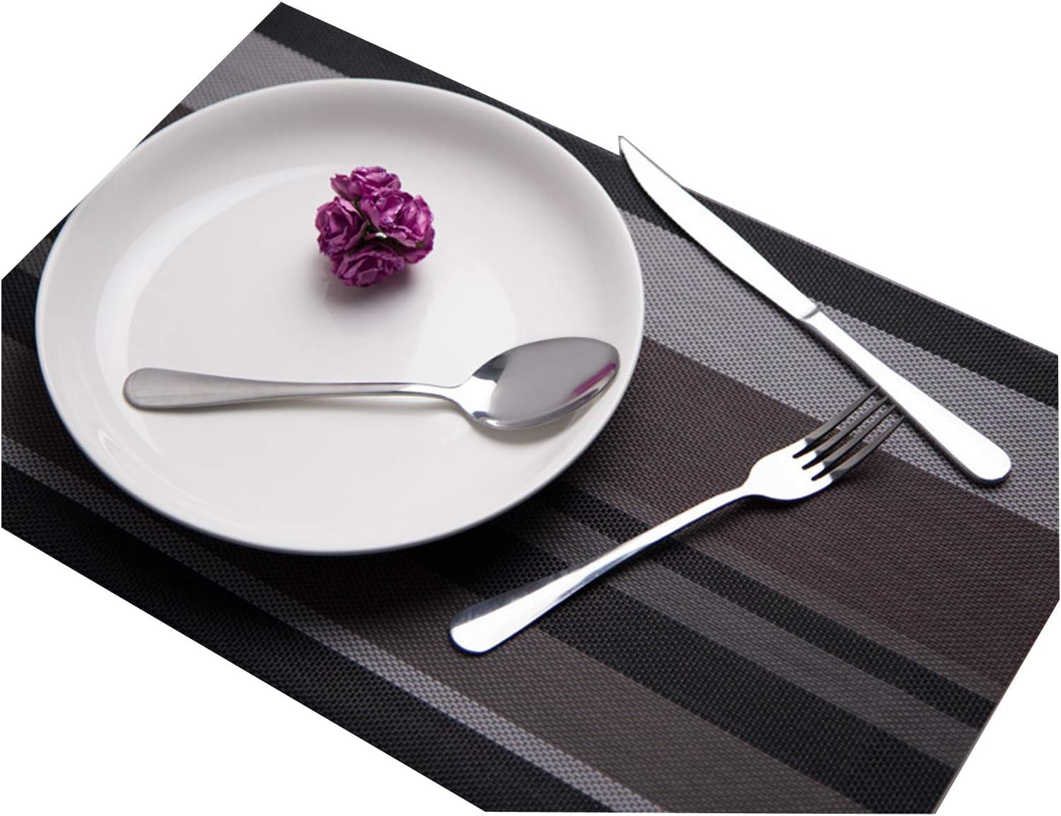 Amazon.com | SHINING Porcelain 10” Round Dinner Tableware Set Pure ...