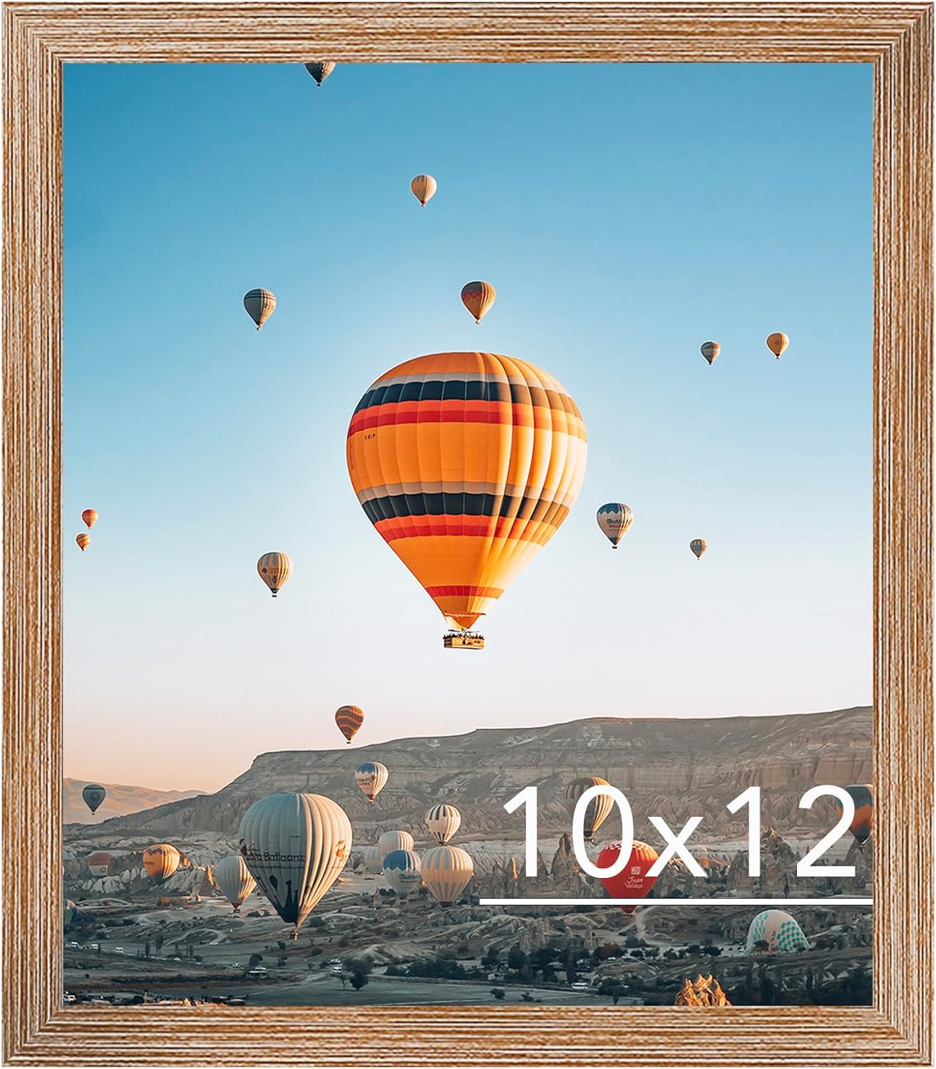 Amazon.com - JCJMY 10x12 Picture Frame Rustic Brown for Wall Hanging ...
