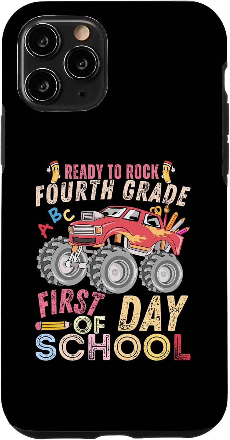 Amazon.com: iPhone 11 Pro Ready to Rock 4th Grade First Day of Fourth ...