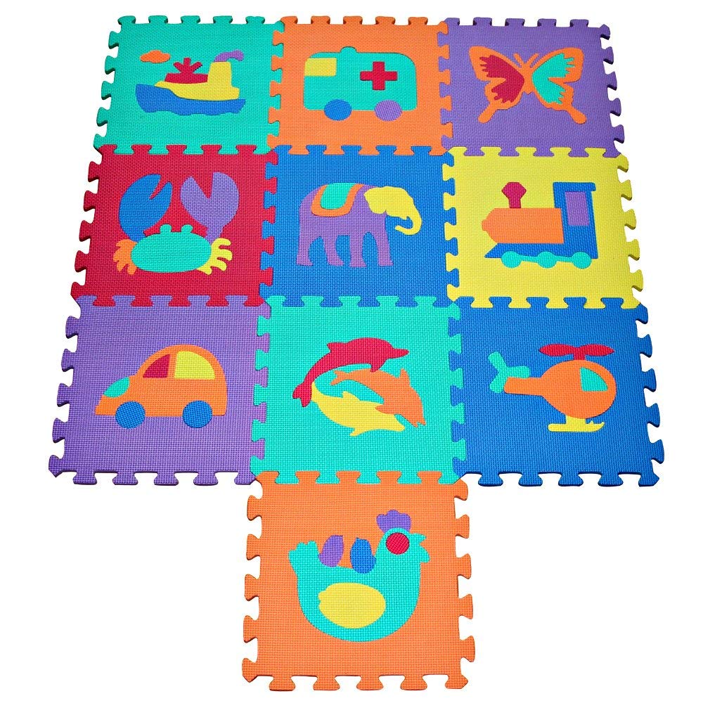 Amazon.com : TLCmat® Soft Foam Play Mat Puzzle with Animal and ...