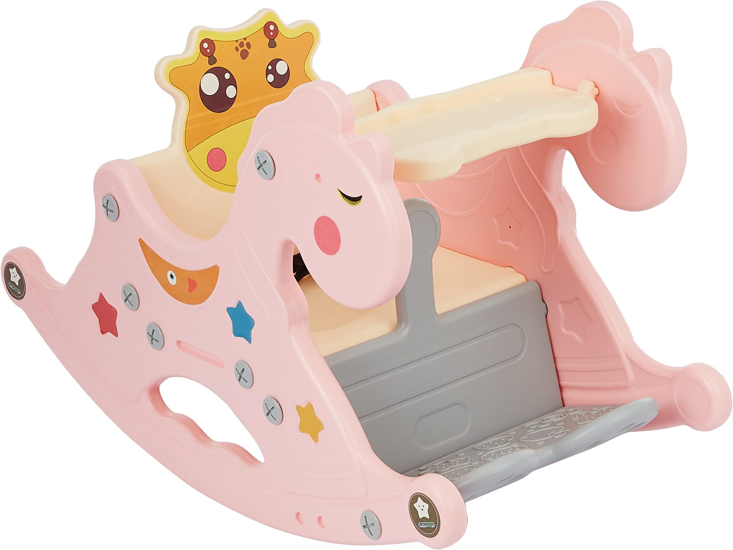 Amazon Brand - Jam & Honey Rocking Horse Sit On Rocker for Kids ...