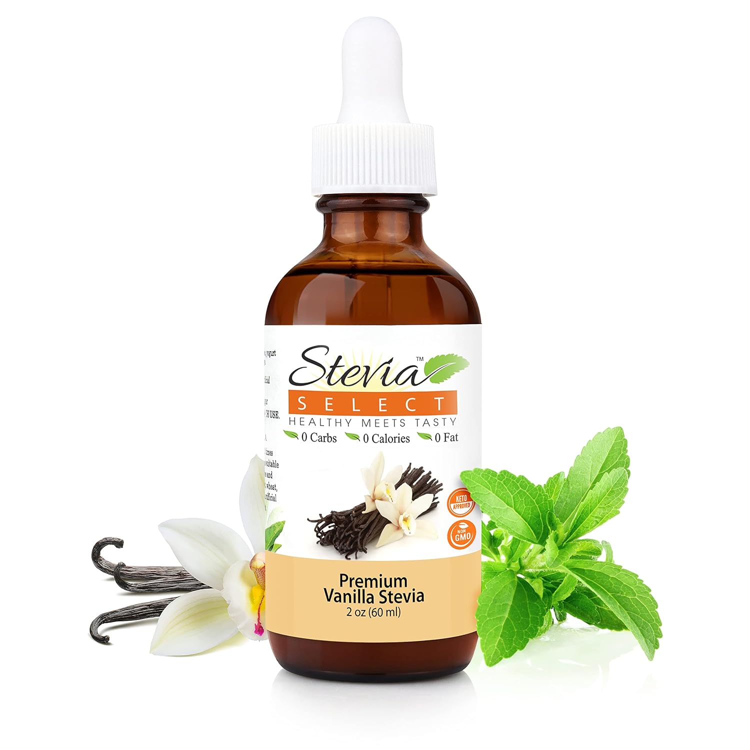 Amazon.com: Stevia Select Vanilla Pure Flavored Liquid Stevia – Zero ...